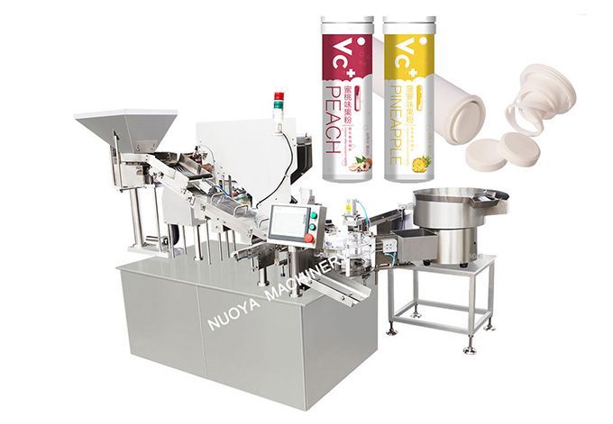 NTF-100 Automatic Tube Filling Capping Machine | Effervescent Tablets ...