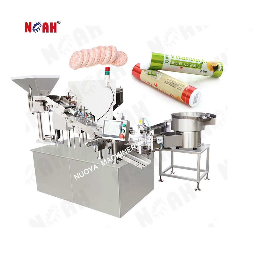 NTF-100 Automatic Tube Filling Capping Machine | Effervescent Tablets ...